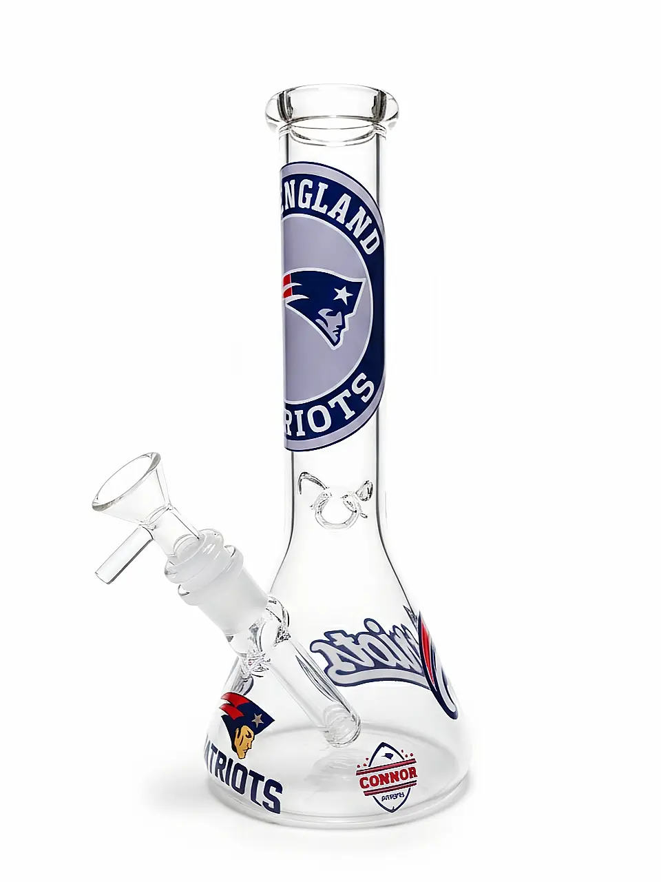 10″ New England Patriots-inspired Beaker Glass Bong | Fly With the Team ...