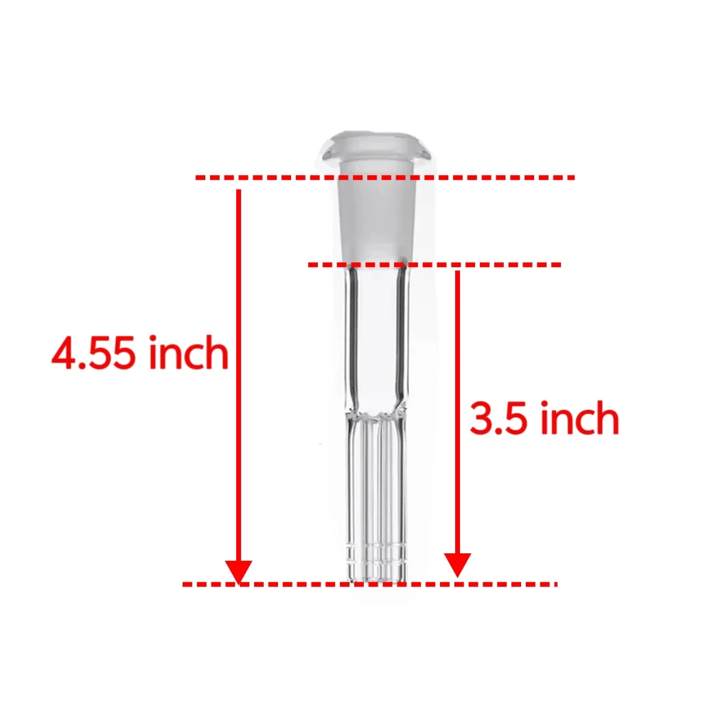 Bong Glass Tree-Perc Downstem | 18mm to 14mm | Various Sizes