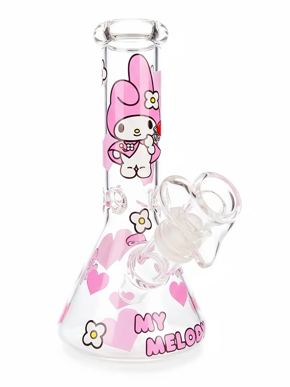 8" My Melody Pink Dream Beaker Glass Bong - Smoke Meg