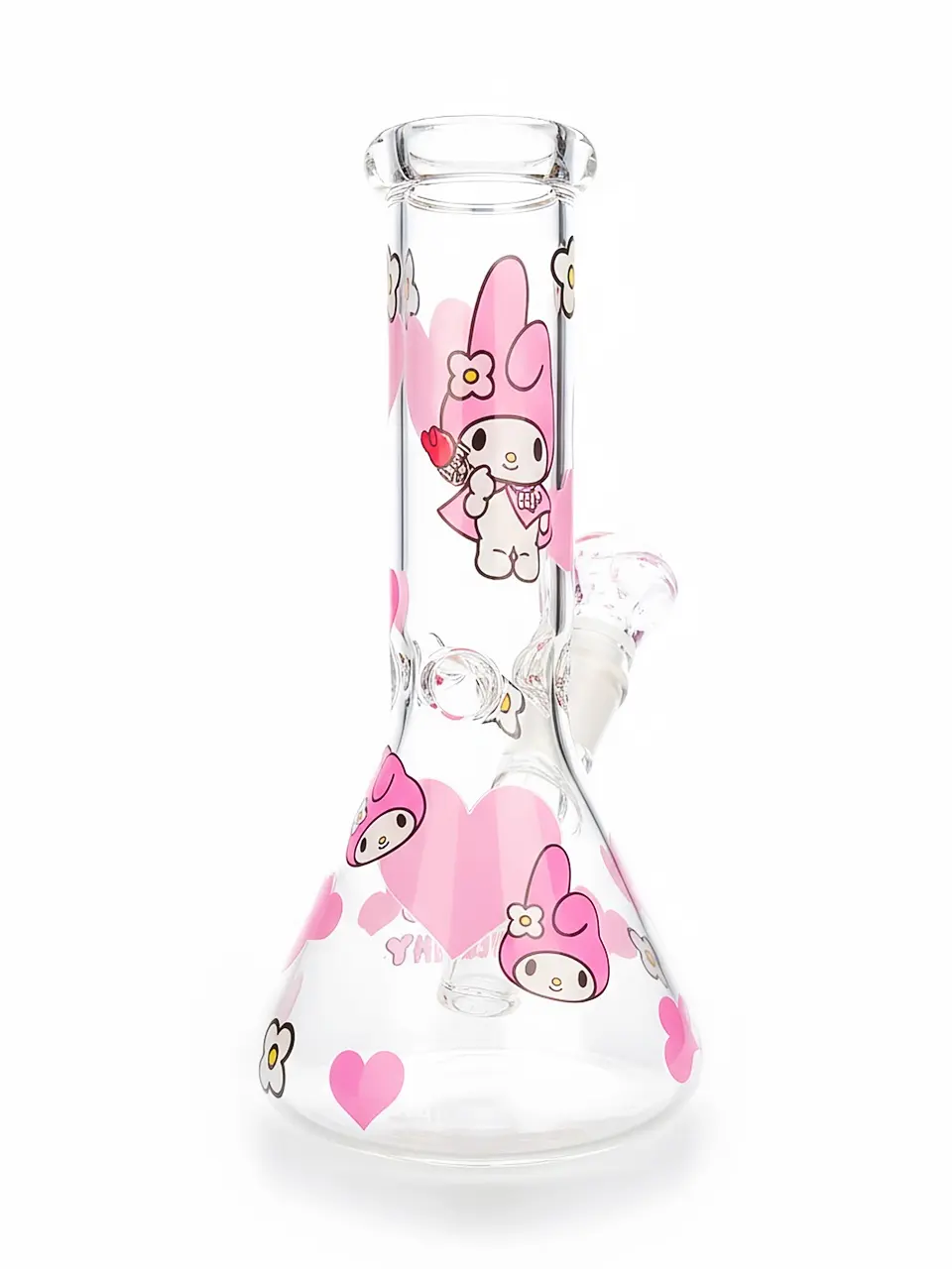8" My Melody Pink Dream Beaker Glass Bong - Smoke Meg