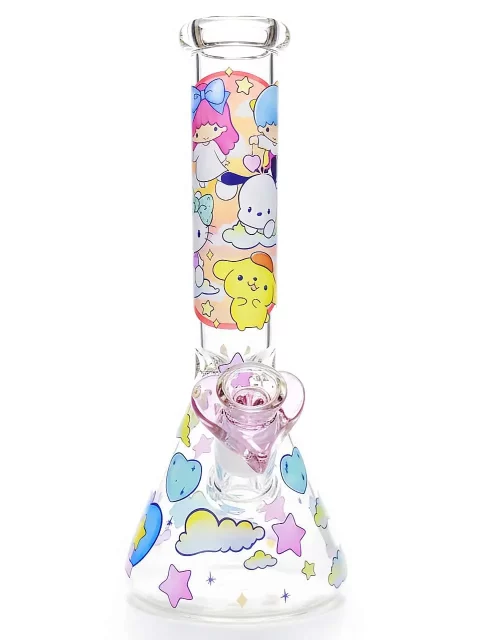 10" Cloud Dream Sanrio All-Stars Beaker Glass Bong - Smoke Meg